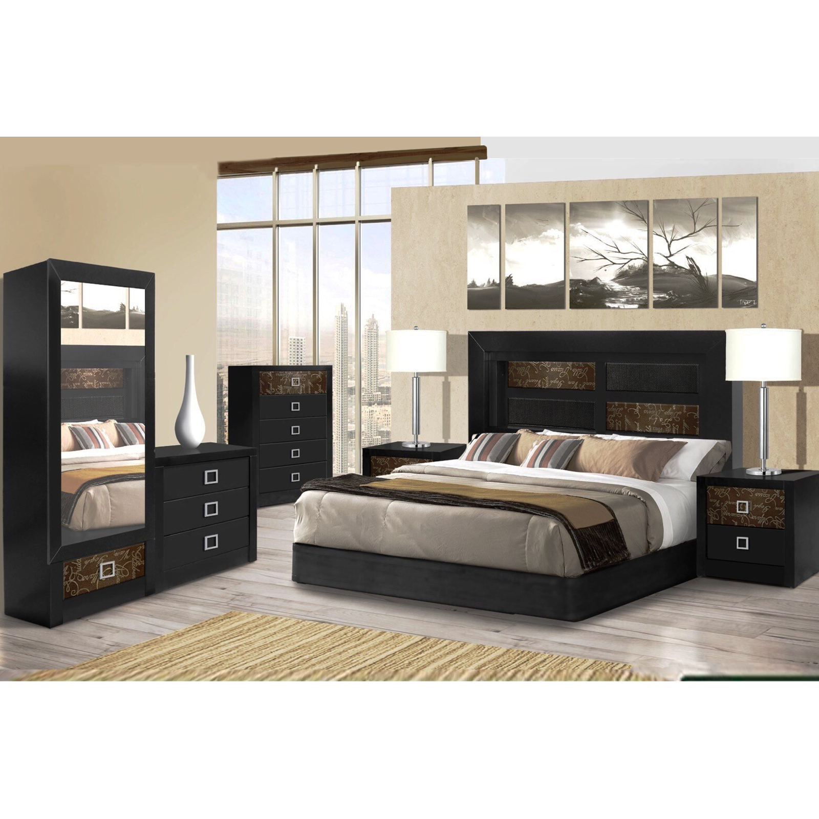 RECÁMARA NELLY KING SIZE 5 PZ – Muebles Mobelo – La mejor opción para ...
